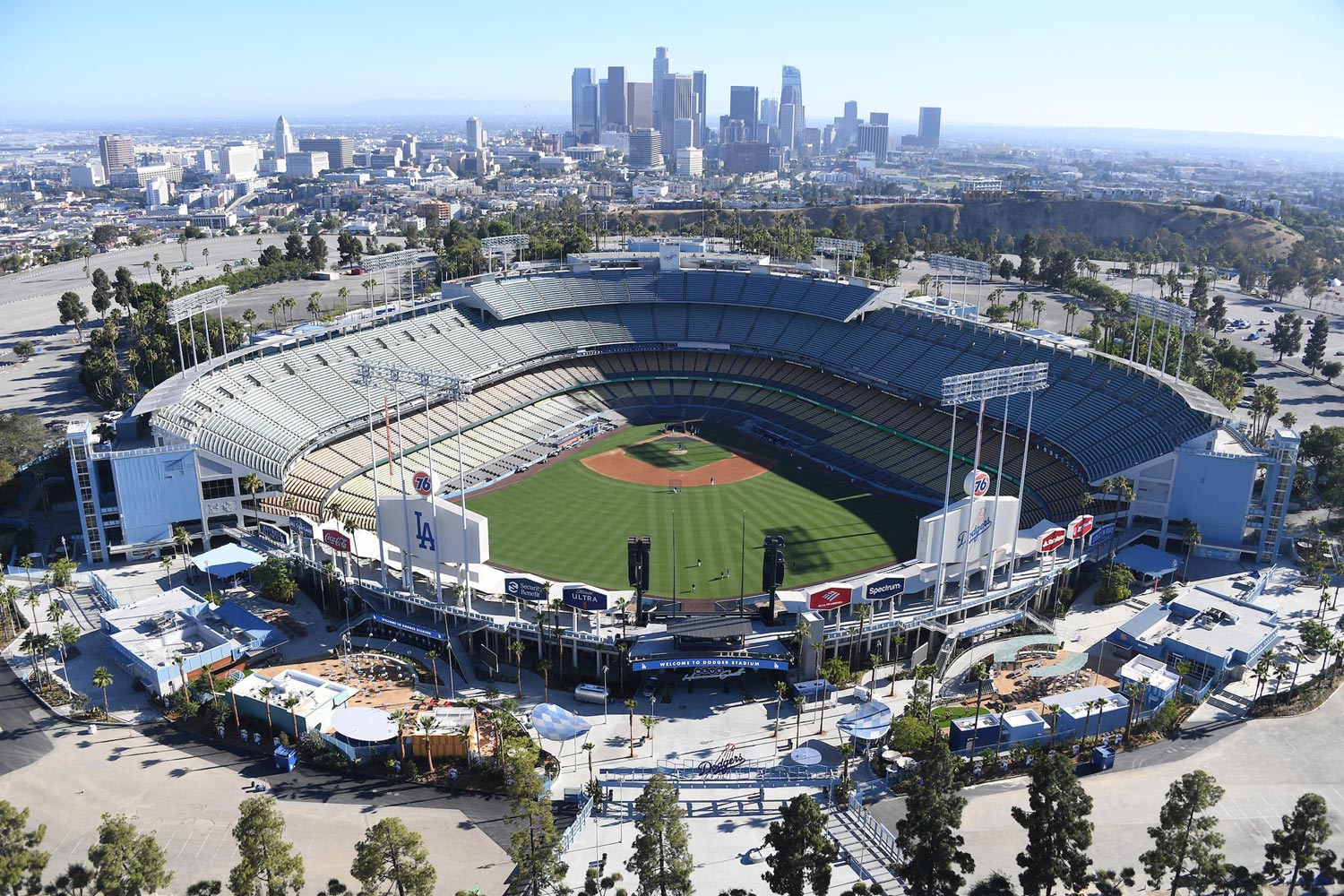 Canopy | Building beyond the bleachers.