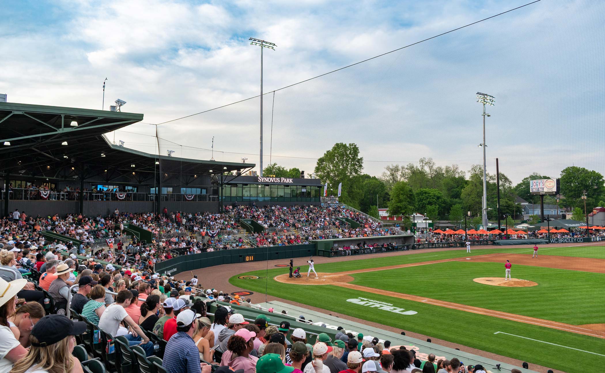 Canopy | Building beyond the bleachers.
